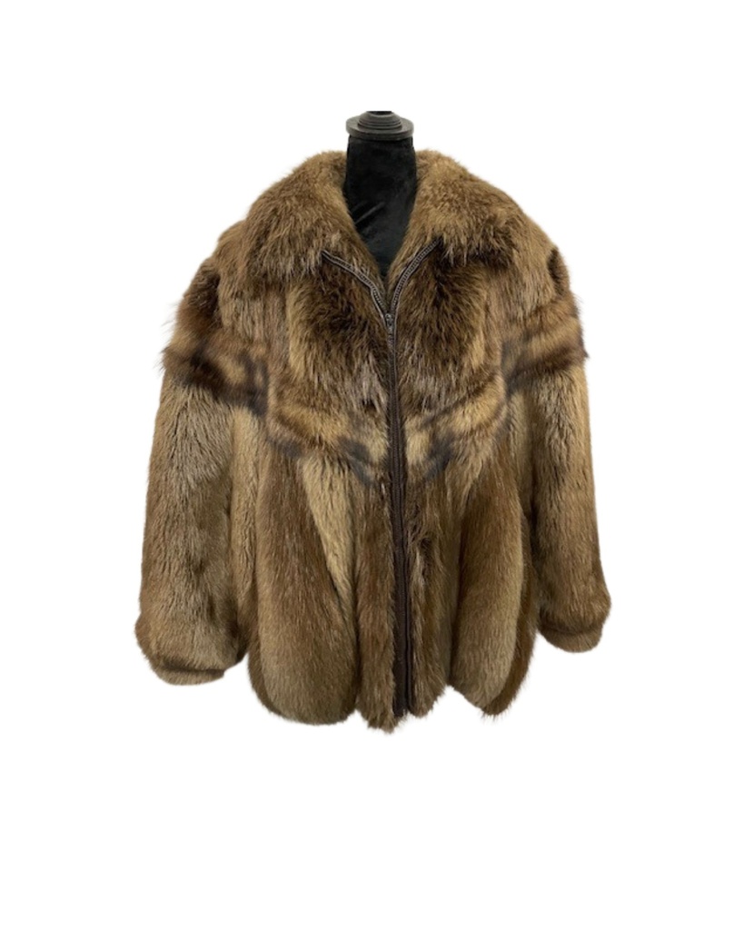 Beaver Bomber Jacket with Fisher Inserts | Koslow's North Dallas Furs