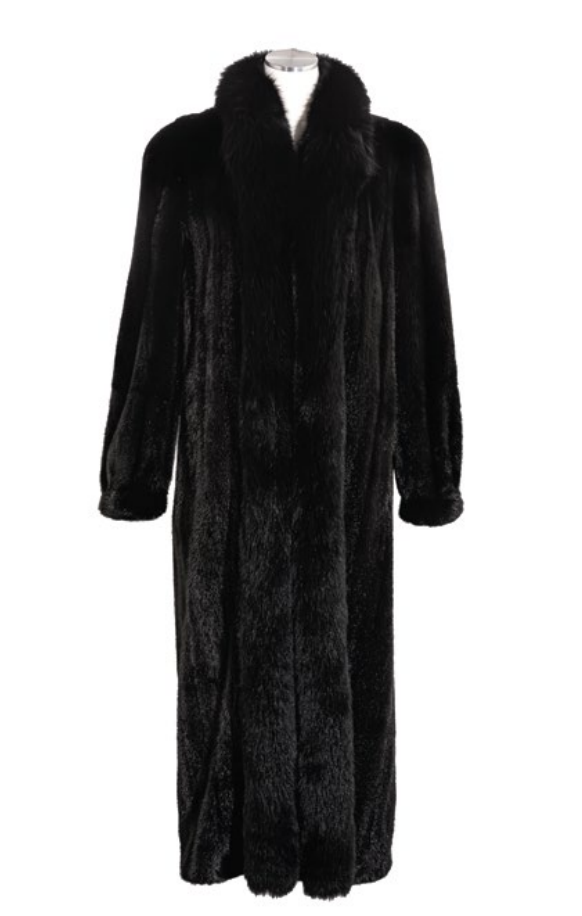 52” Female Mink Coat Fox Tuxedo | Koslow's North Dallas Furs