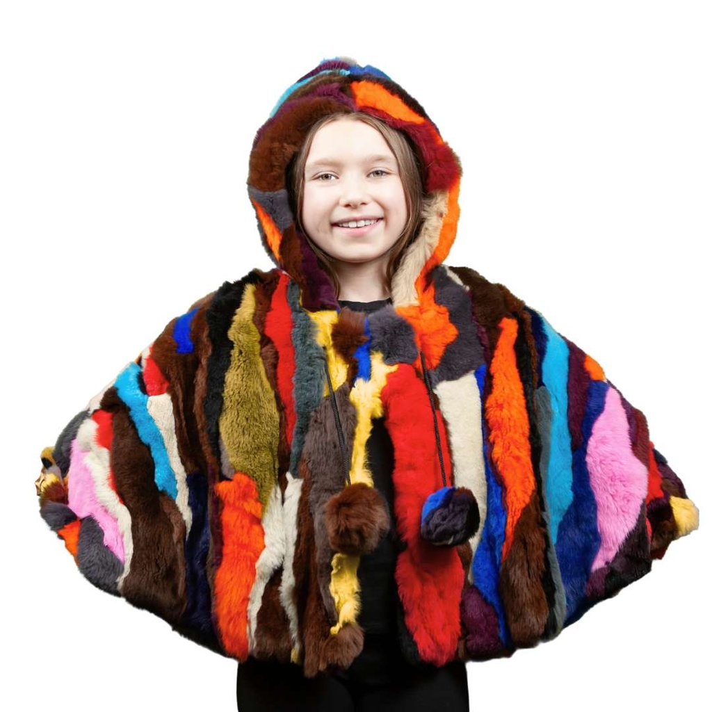 REX CAPE W/ FOX TRIMMED HOOD | Koslow's North Dallas Furs