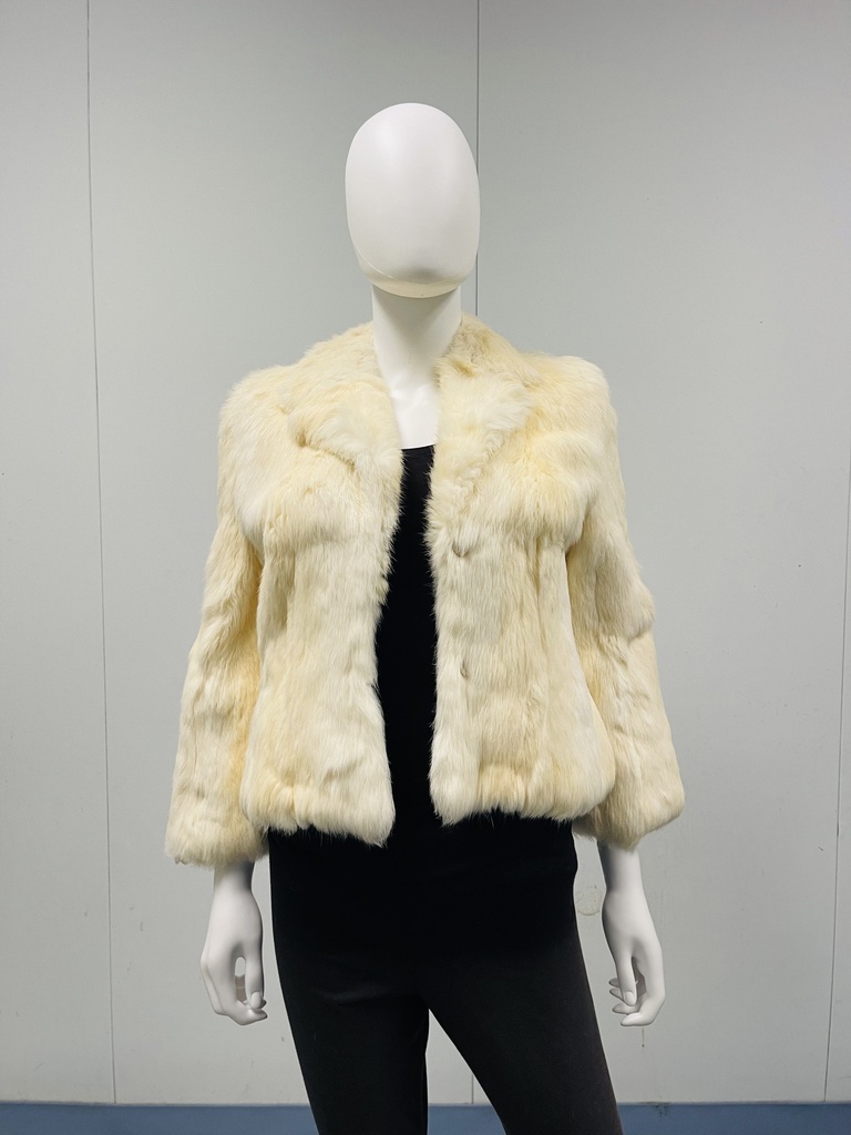 Natural White Rabbit Jacket | Koslow's North Dallas Furs