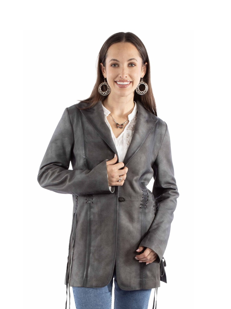 Vintage Long Length Coat (Grey) | Koslow's North Dallas Furs